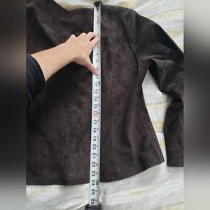 J. McLaughlin | Jackets & Coats | Jmclaughlin Mocha Brown Lara Suede ...